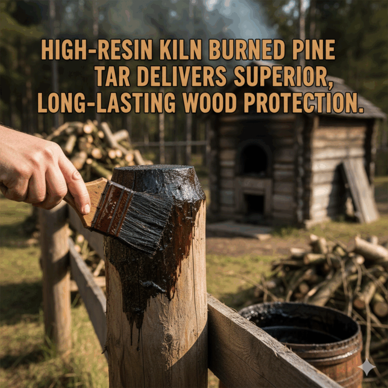 Kiln Burned Pine Tar: The Premium Choice for Wood